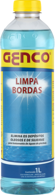 12 Limpa Bordas Para Piscinas Desengordurante Genco 1 Litro